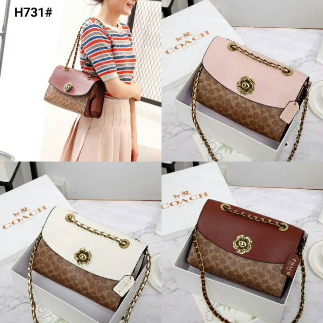 Jual Coach Parker In Signature Shoulder Bag Include Box Coach H731 03 ...