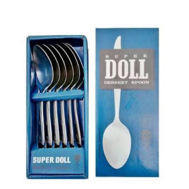 Jual Sendok makan doll ORIGINAL 1 lusin / 12 biji- Sendok DOll Sendok ...