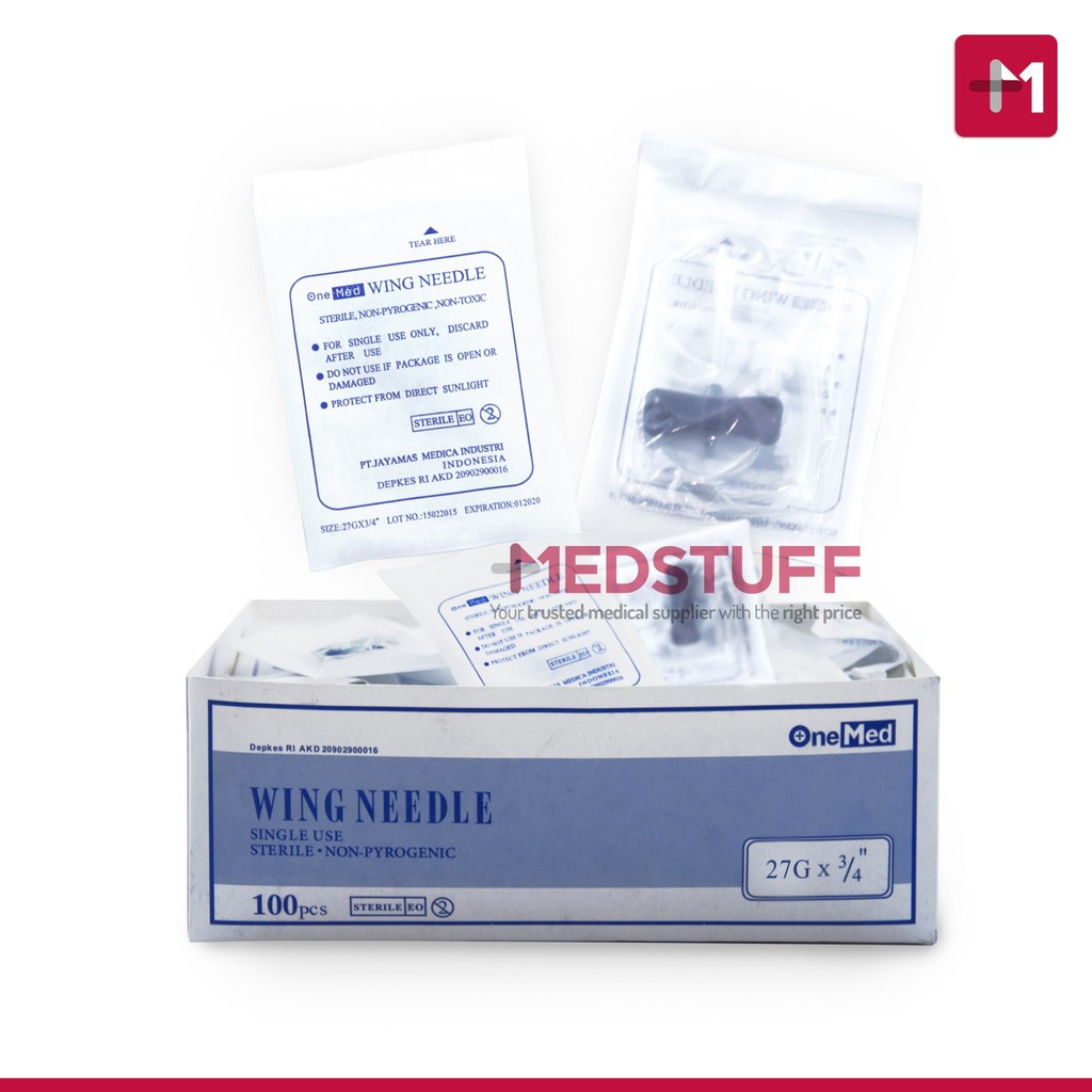 Jual Needle Wing 27G panjang 0,75inch / Jarum Infus | Shopee Indonesia
