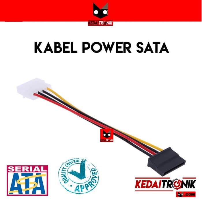 Jual Kabel Power SATA Harddisk DVD Standard Molex HDD | Shopee Indonesia
