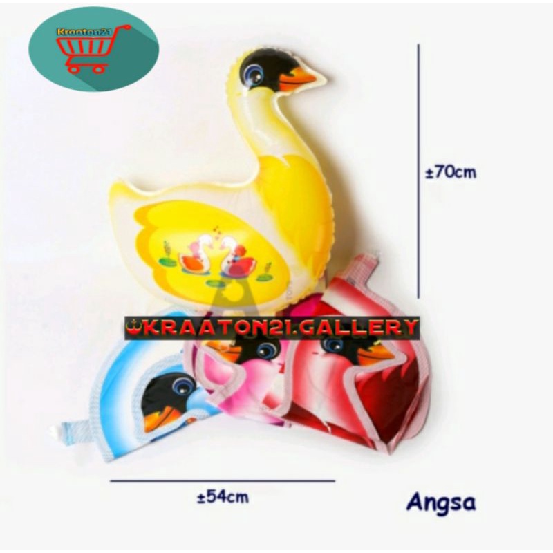 Jual Swan balon foil / balon karakter Swan / balon angsa leher panjang ...