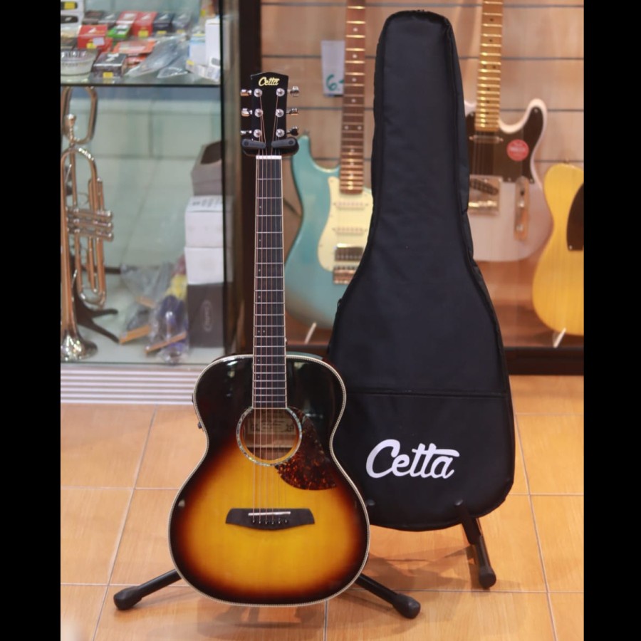 Jual Cetta CJ18E Teardrops Violin Sunburst - Gitar Akustik Elektrik TVS ...