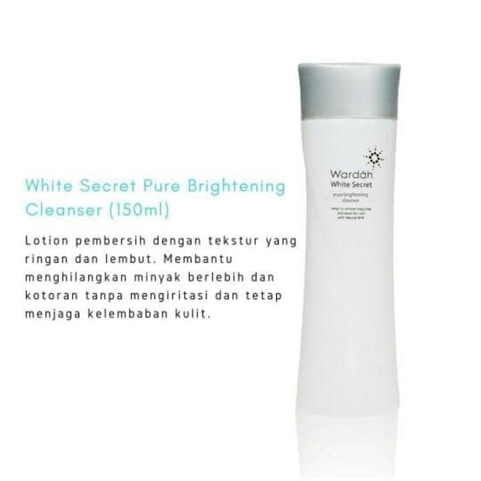 Jual Wardah White Secret Pure Brightening Cleanser | Shopee Indonesia