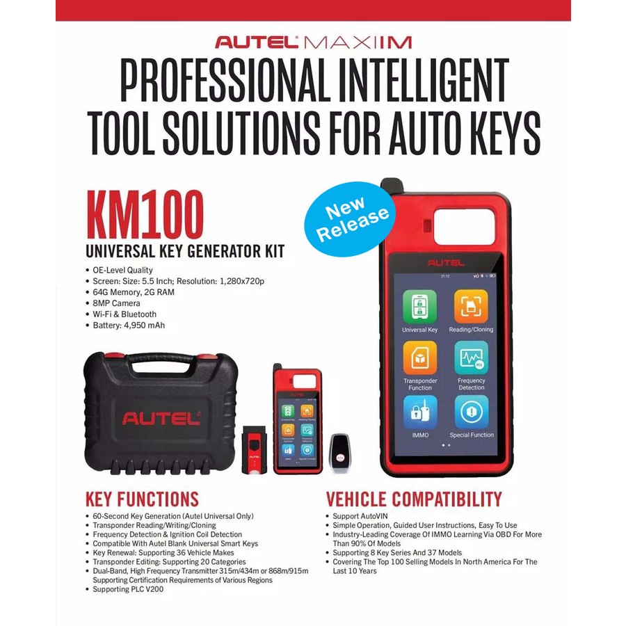 Jual AUTEL MaxiIM KM100 Key Programmer Remote Kunci Mobil & IMMO Tool ...