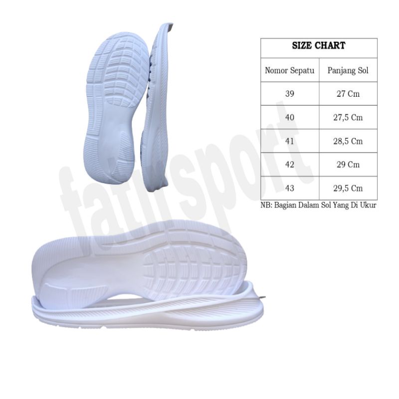 Jual sol tapak sepatu olahraga lari running joging (phylon) | Shopee ...
