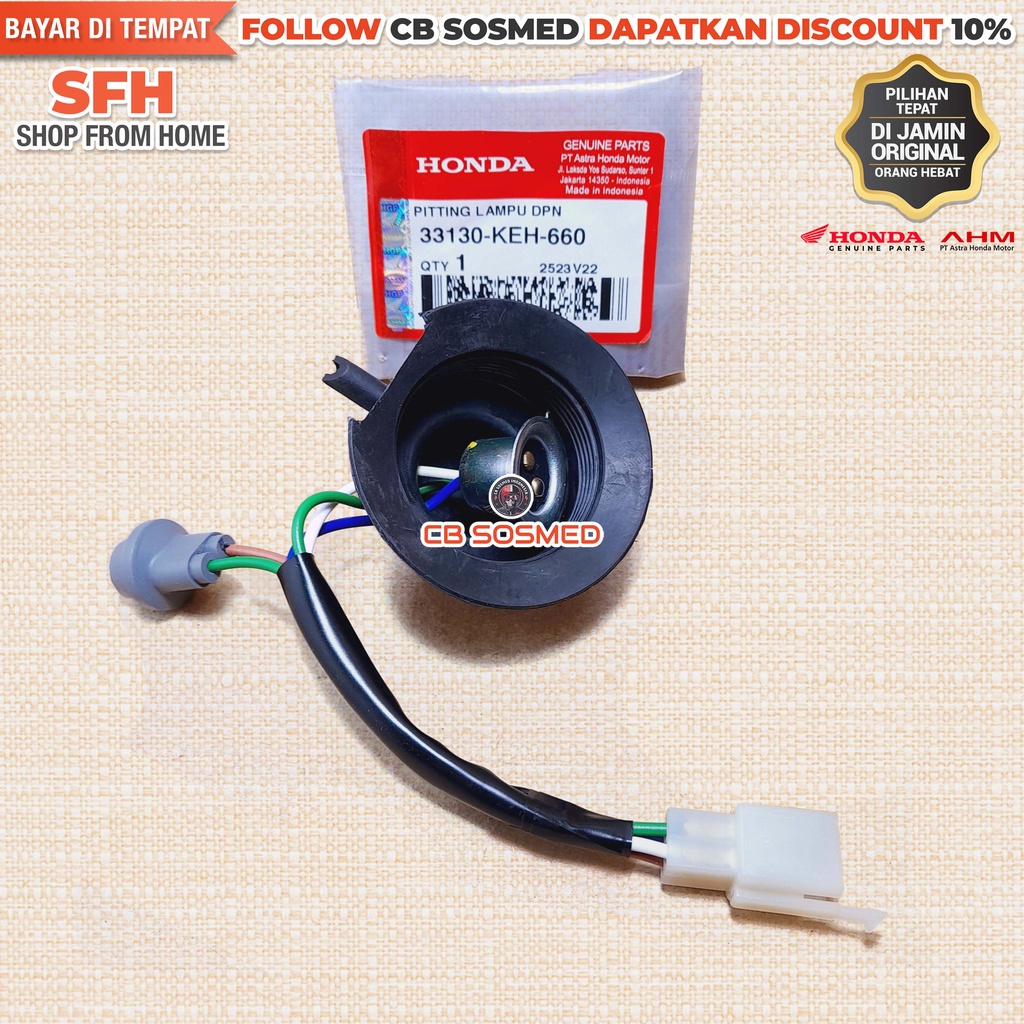 Jual Socket Lampu Utama Megapro Lama Soket Lampu Depan MP Hiu Pitting ...