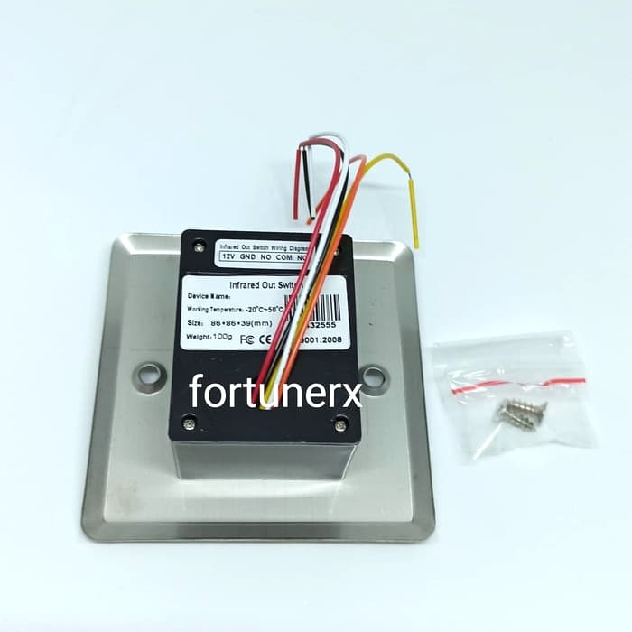 Jual S404DLLP Exit Button Push Button Tombol Contactless No Touch Door ...