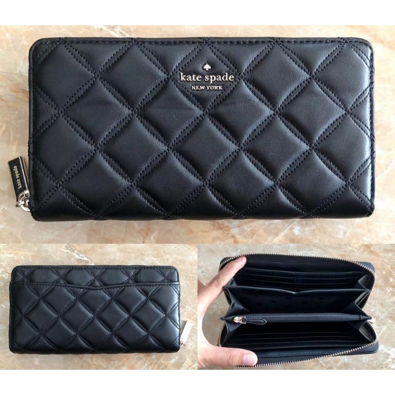 Jual Dompet Kate Spade natalia large continental black / Kate Spade ...