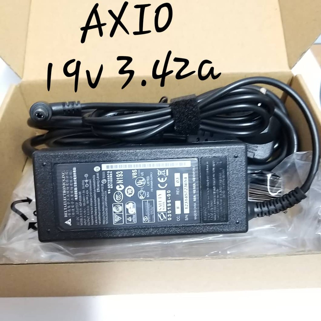Jual ORIGINAL adaptor Charger axioo delta 19v 3.42A type axioo MNC MLC ...