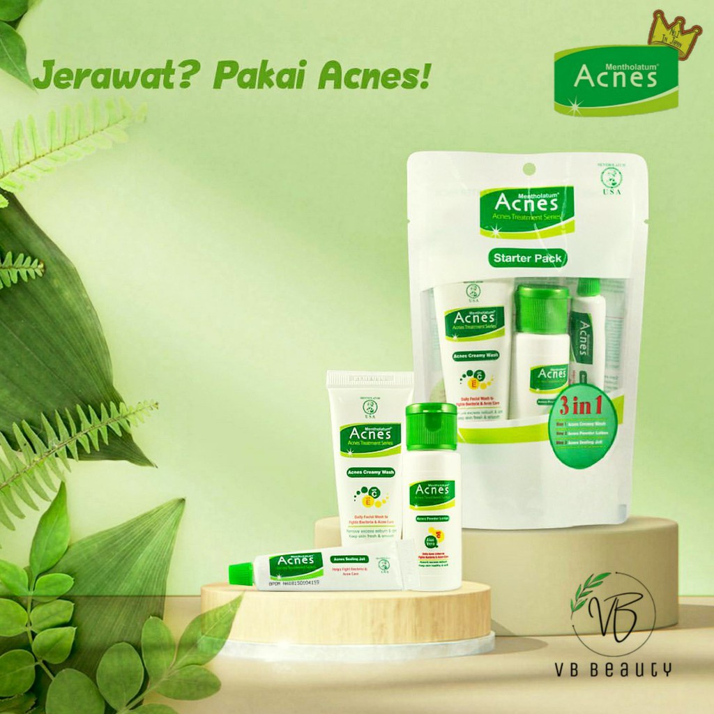Jual Acnes Starter Pack 3 in 1 New Pack - Perawatan Kulit Berjerawat ...