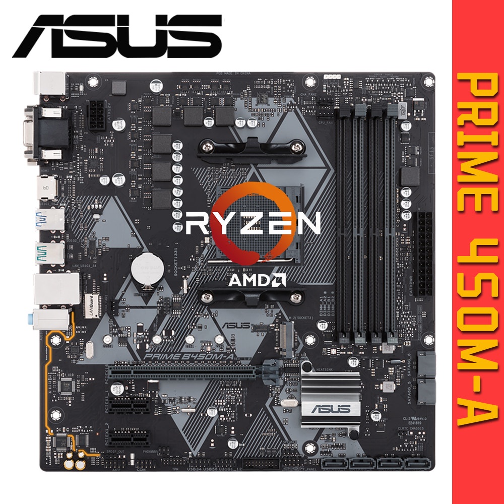 Jual PREORDER ASUS PRIME B450M-A Motherboard Chip Slot AMD AM4 Memory 4 ...