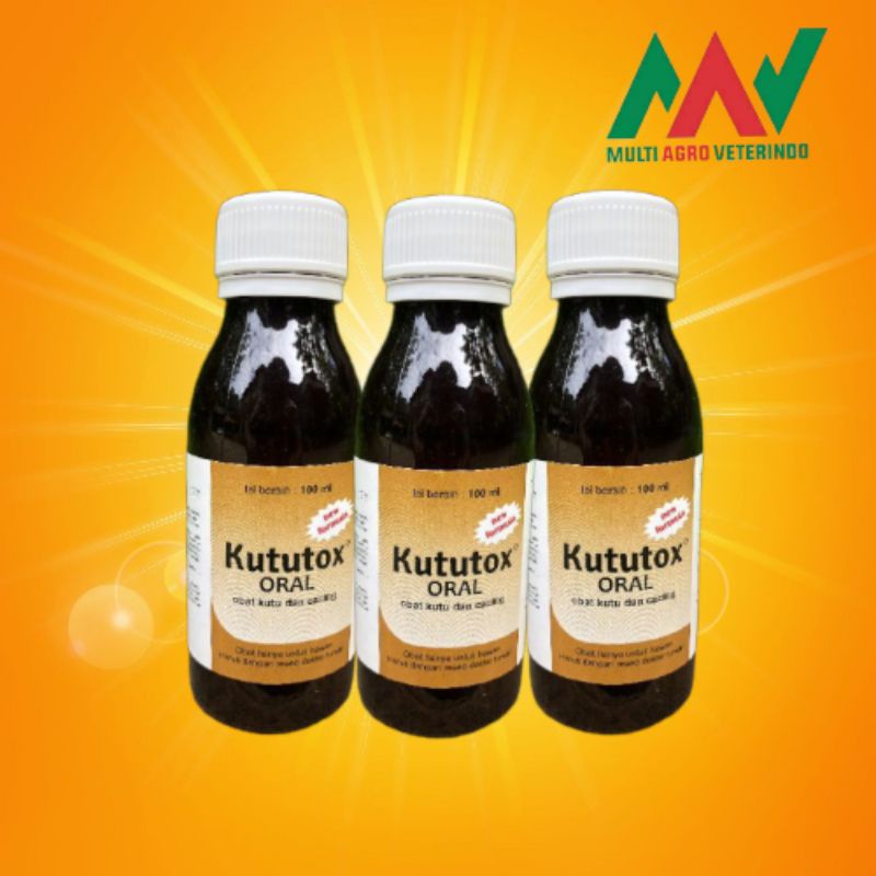 Jual KUTUTOX ORAL 100 ML obat kutu, caplak, tungau dan obat cacing pada ...