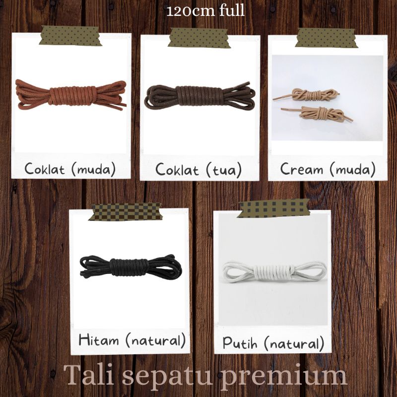 Jual Tali sepatu 120cm sepasang premium tebal cotton shoelaces laces ...