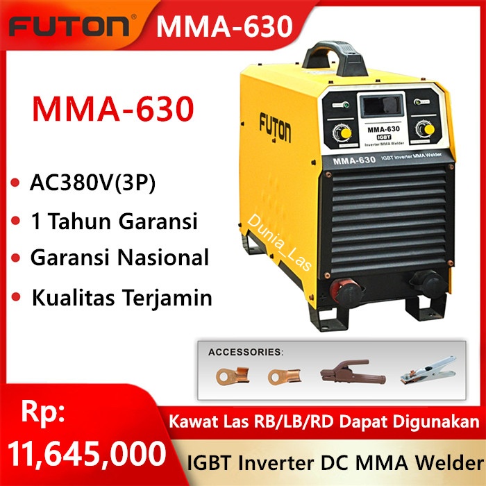 Jual FUTON Mesin Las Travo Trafo Las MMA 630 Inverter Welding 630A 380V ...