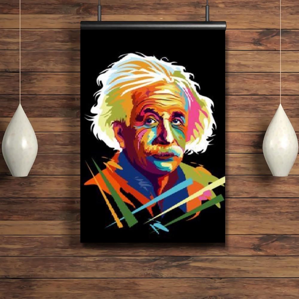 Jual Poster Albert Einstein Ukuran 30x40 CM Hiasan Dinding Motivasi dan ...