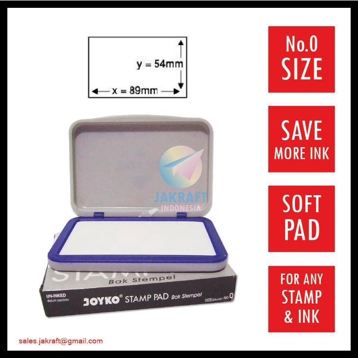 Jual Bak Bantal Stempel Stamp Pad No. 0 Joyko Kenko Pyramid Artline ...