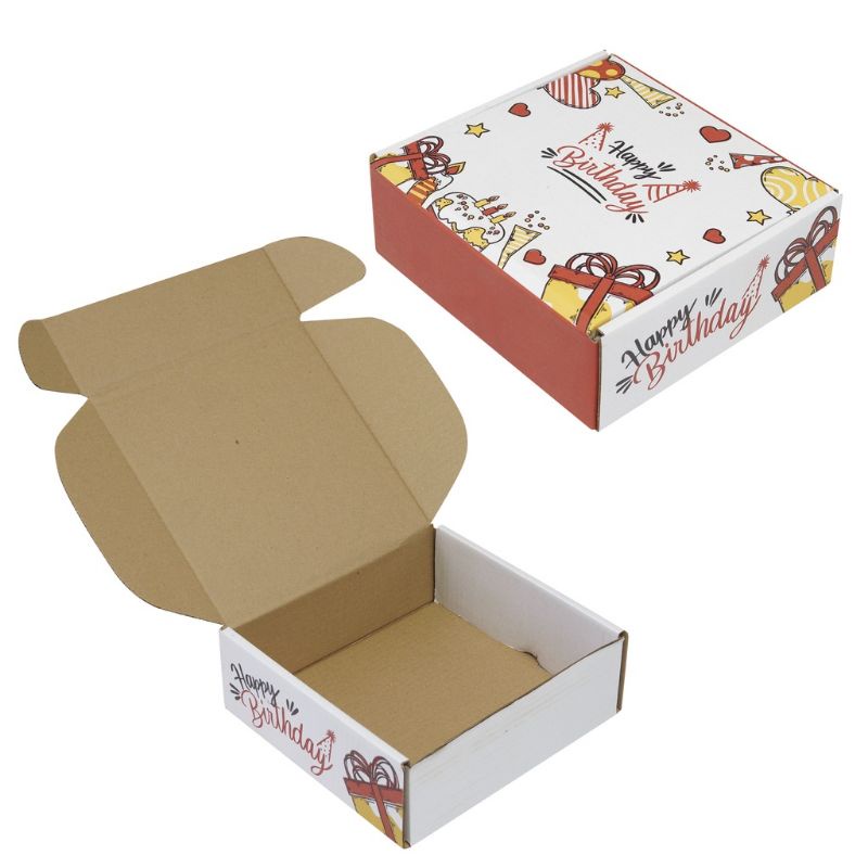 Jual Custom Kardus Box 22x22x8 cm Kardus/Polos/kemasan/Hampers/Nasi ...