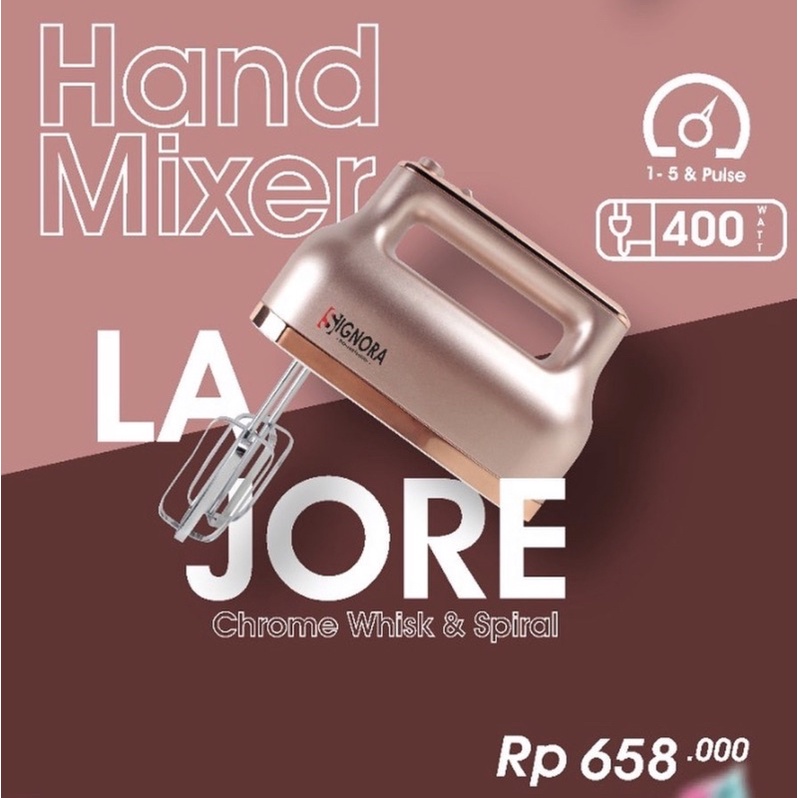 Jual HAND MIXER LA JORE SIGNORA | Shopee Indonesia