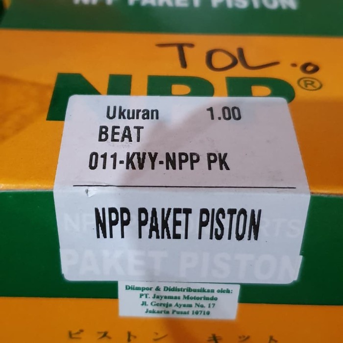 Jual PISTON KIT NPP BEAT KVY KARBURATOR Uk Std, 050, 075, 100 | Shopee ...