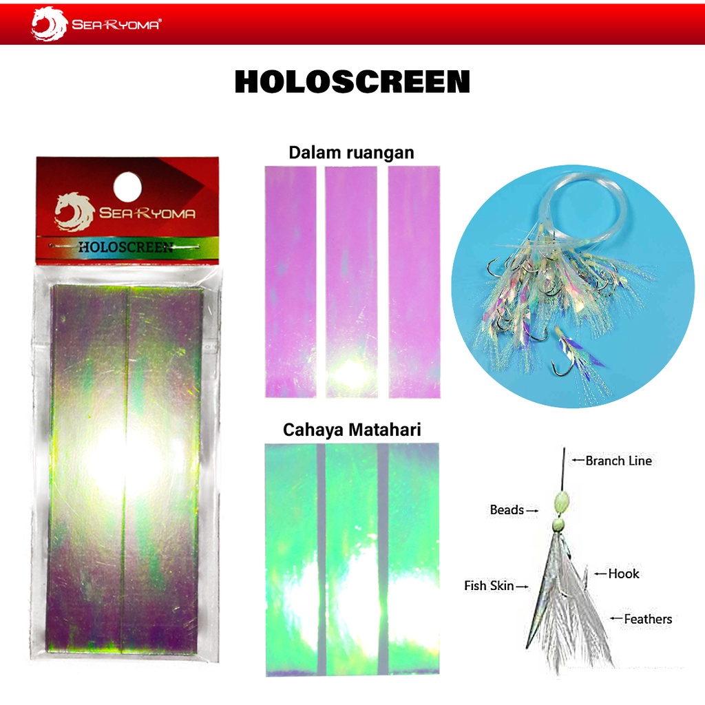 Jual Bahan untuk membuat Sabiki merk Searyoma / Holoscreen Sabiki ...