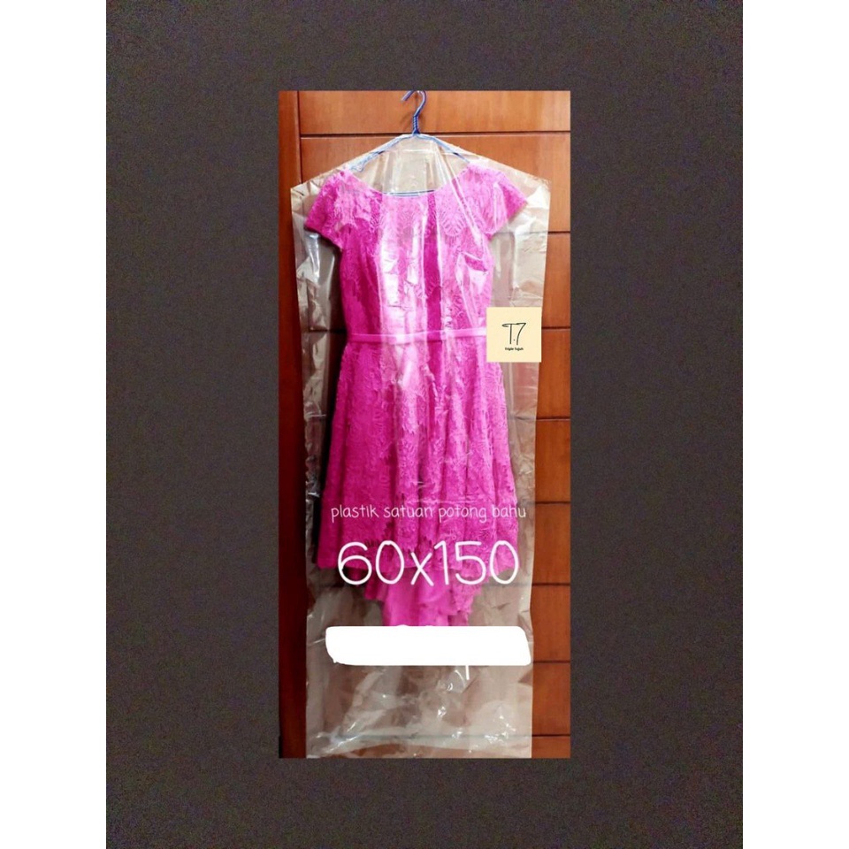 Jual Plastik satuan laundry gaun/gamis potongan bahu 60x150cm isi 18 ...