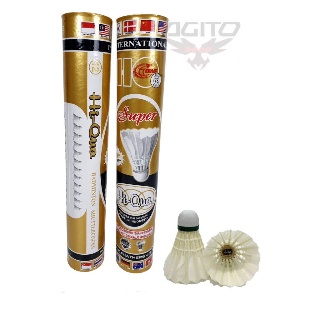 Jual Shuttlecock atau Bola Badminton Hi-Qua Gold Super | Shopee Indonesia