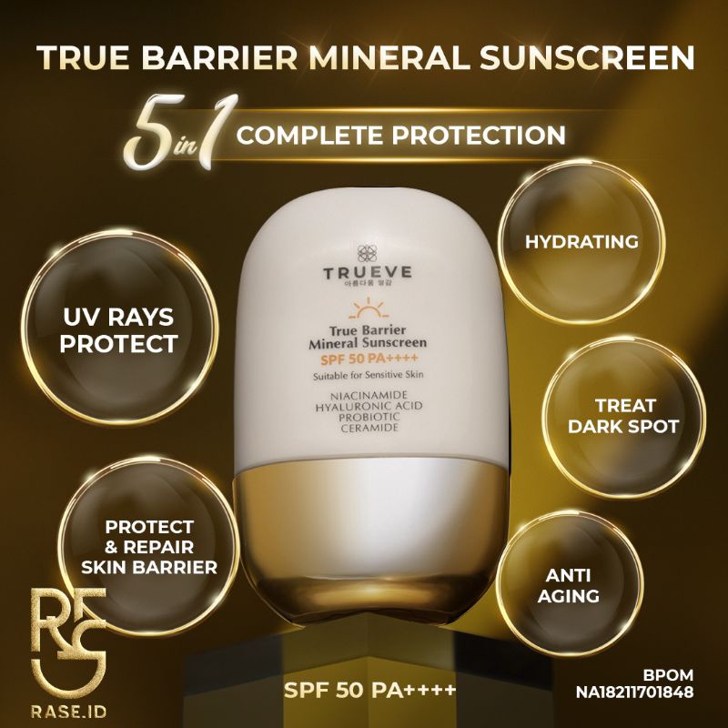 Jual TRUEVE TRUE BARRIER MINERAL SUNSCREEN SPF 50 +++ 30Gr | Shopee ...