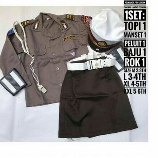 Jual seragam pdh polwan lantas perwira | Shopee Indonesia