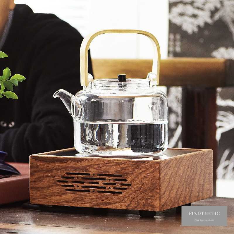 Jual Teko Pitcher Teh Kopi Minuman Chinese Teapot Maker Glass 1.1L ...