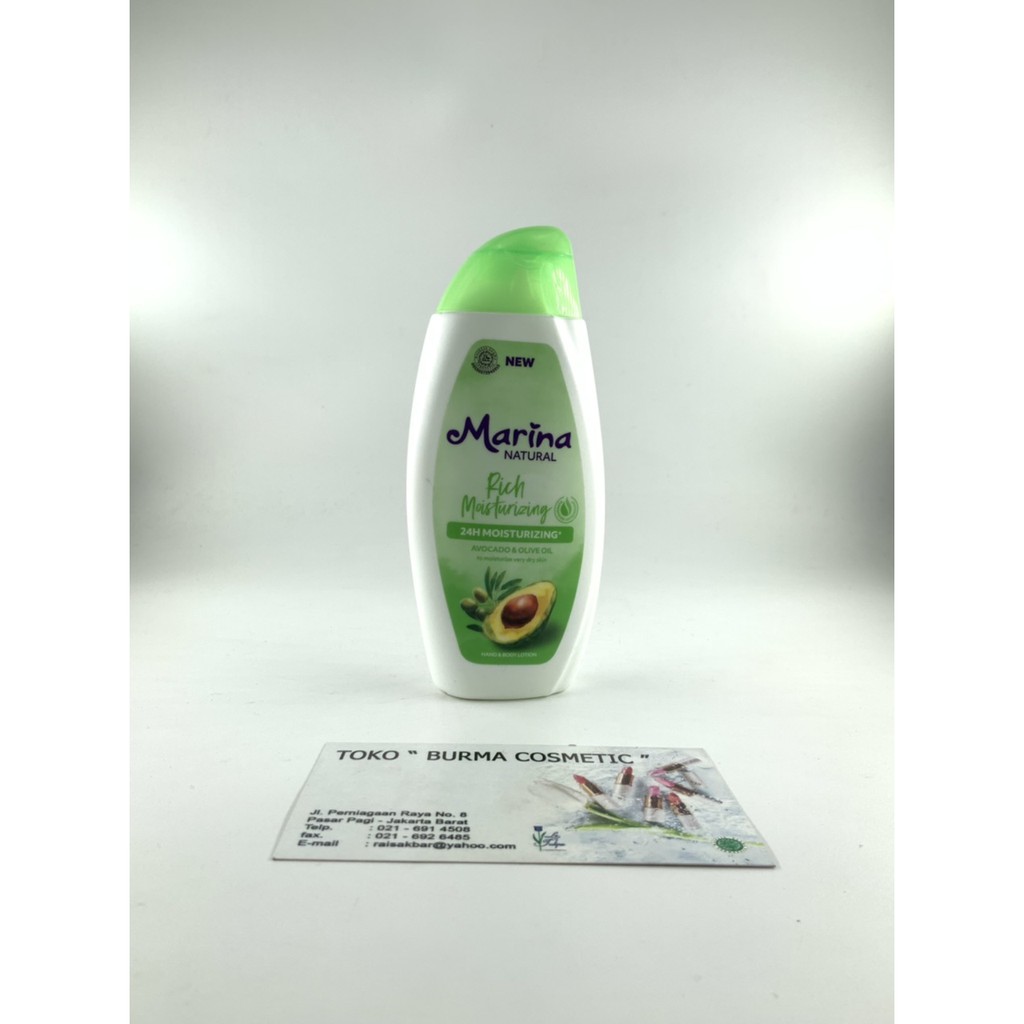 Jual MARINA HAND & BODY LOTION NATURAL RICH MOISTURIZING 92 ML | Shopee Indonesia