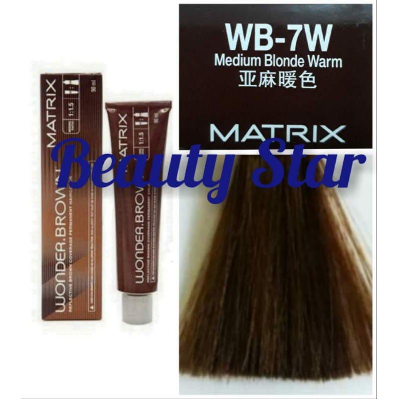Jual MATRIX WONDER BROWN MEDIUM BLONDE WARM / WB-7W | Shopee Indonesia