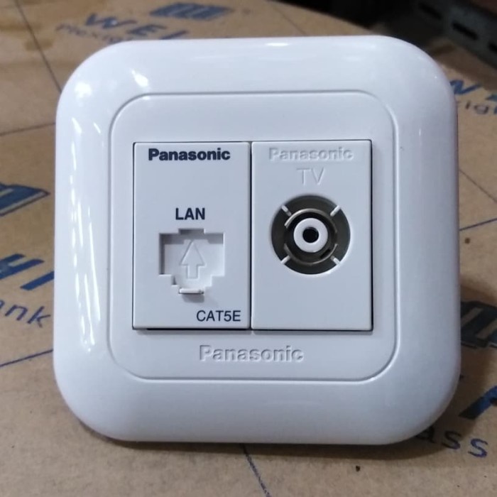 Jual Socket lan CAT5E + antena TV- panasonic wide series | Shopee Indonesia