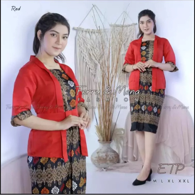 Jual POJOK BUSANAAA_Stelan baju batik kebaya modern kutu baru & rok ...