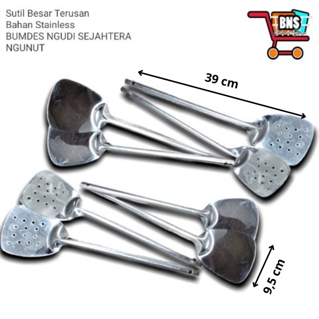 Jual SPATULA/ SUTIL BESAR TERUSAN SOTIL PENGGORENGAN SOTIL TEMPE TAHU ...