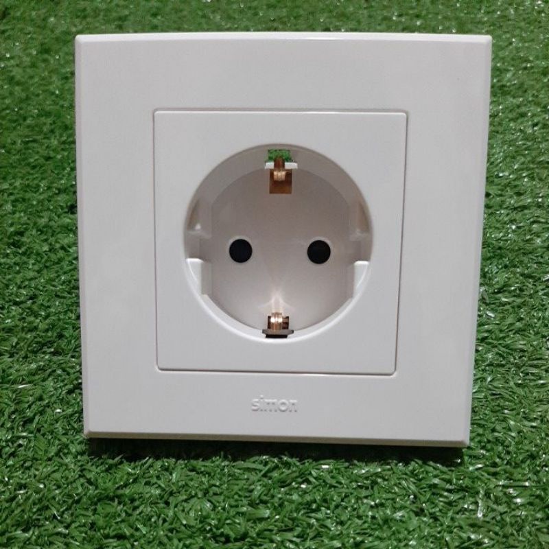 Jual 301687-Stop kontak CP Simon Series E3 WHITE | Shopee Indonesia