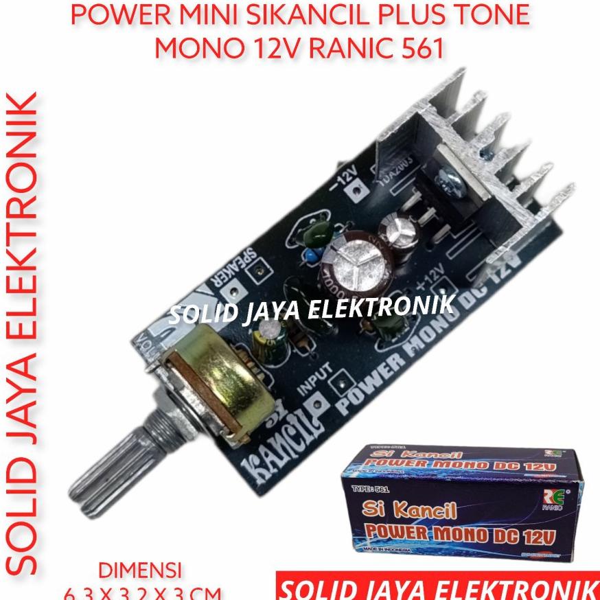 Jual Kit Power Mini Mono Si Kancil 12V Dc Tda2003 Plus Tone Ampli ...