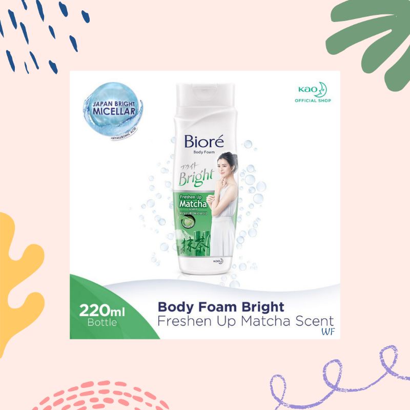 Jual Biore Body Foam Bright Freshen Up Matcha 220ml | Shopee Indonesia