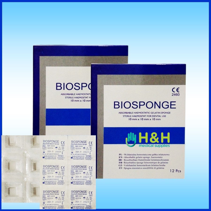 Jual Biosponge / Surgispon / Spongostan / Hemostatic Gelatin Sponge ...