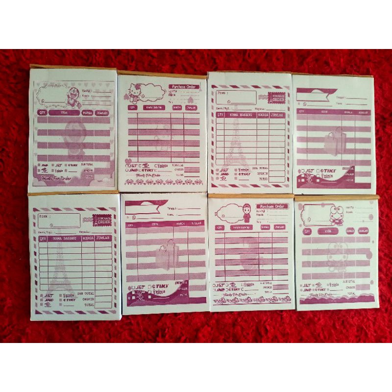 Jual [TERMURAH ISI 50 LEMBAR NOTA MINI] NOTA MINI / NOTA OLSHOP MINI ...