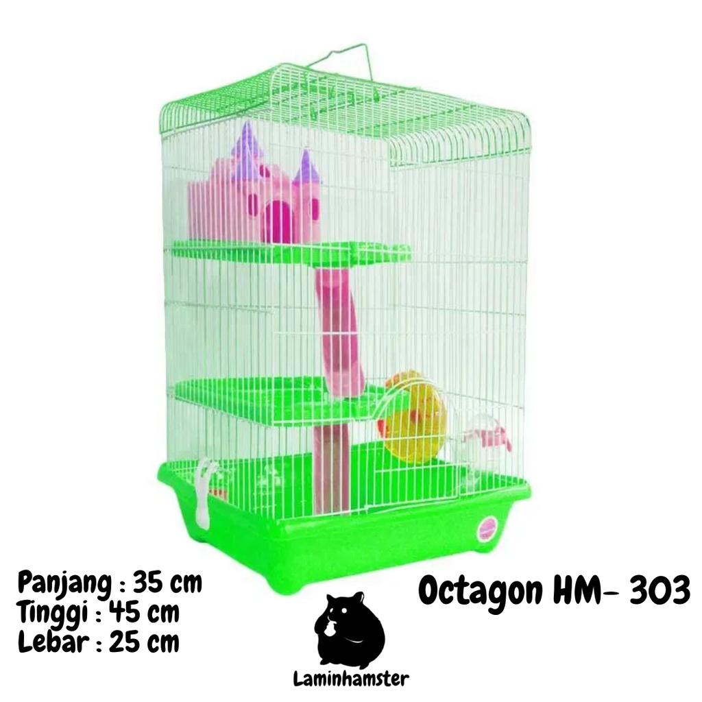 Jual Kandang Hamster Octagon HM 303 Kandang Hamster Besar | Shopee ...