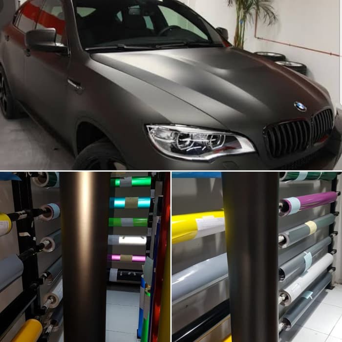 Jual Sticker Black Metalic Paint Matte INFINITY 50cm x152cm (Hitam ...