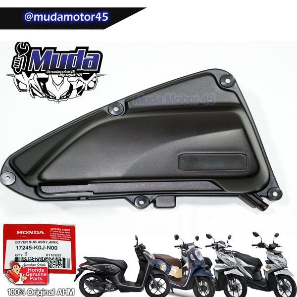 Jual BOX TUTUP FILTER UDARA GENIO BEAT LED SCOOPY ESAF 2021 17245-K0J-N00 COVER SUB ASSY AIR ...