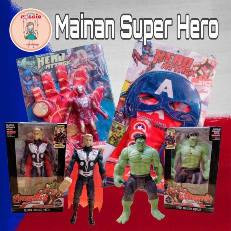 Jual Mainan Superhero/Action Figur Superhero/Kostum Avanger/Mainan ...