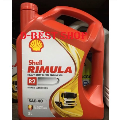 Jual Oli DIESEL SHELL RIMULA R2 SAE 40 API CF - 5 liter | Shopee Indonesia