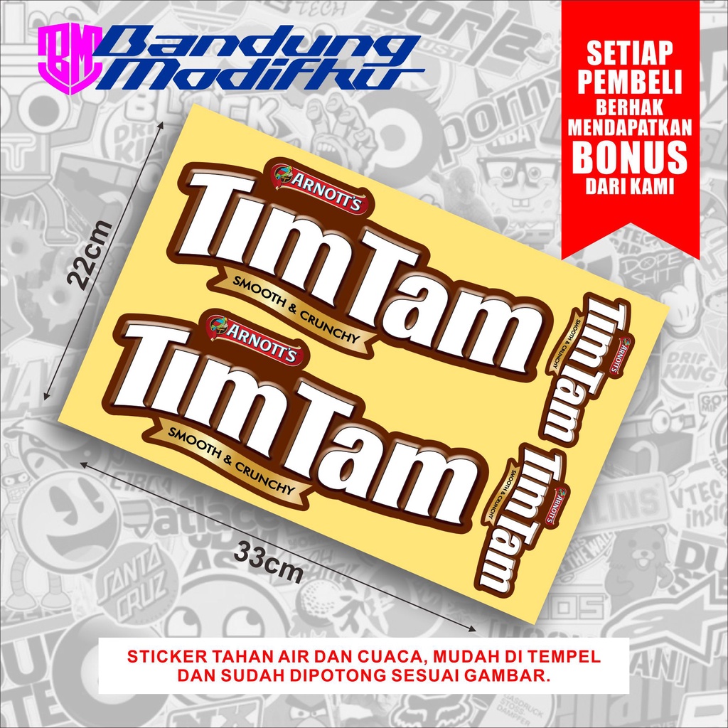 Jual STICKER SET PACK PRINTCUT TIMTAM | Shopee Indonesia