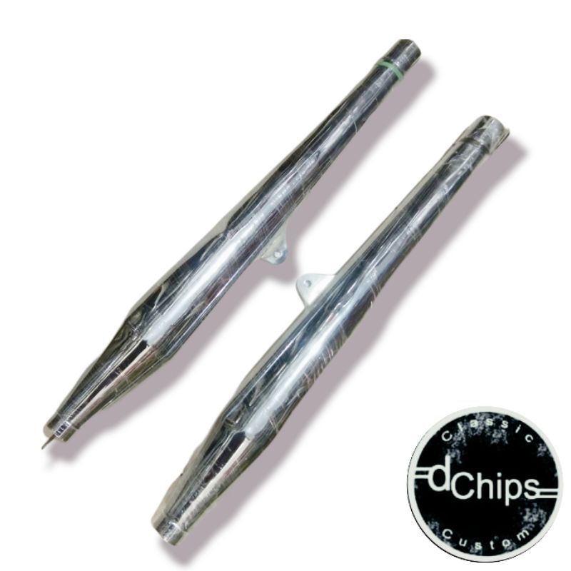 Jual Silencer knalpot custom motor twin port, twinport yamaha xs pnp ...