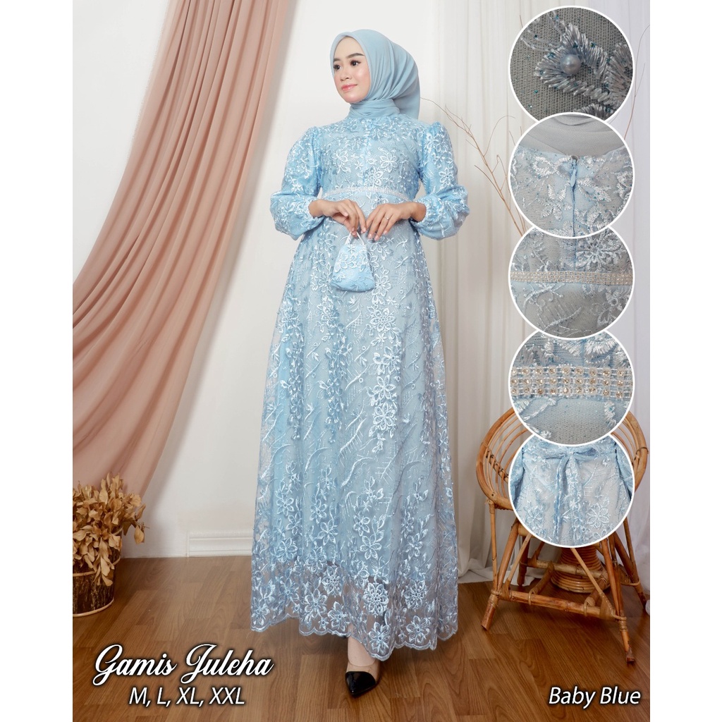 Jual Gamis Julaiha LK / Gamis Kebaya Brukat Modern / Kebaya Modern Muslim / Baju Wisuda Kebaya ...