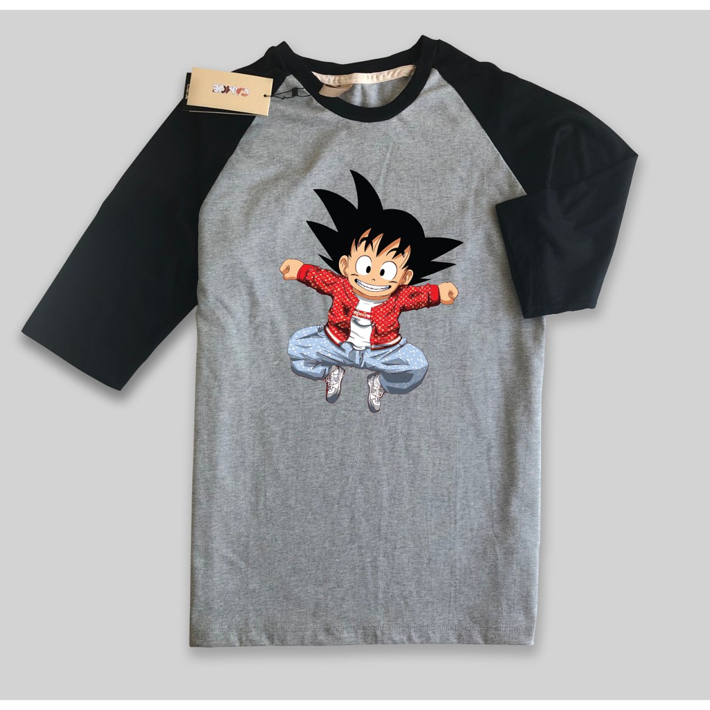 Jual Baju Kaos raglan desain Goku mini dragon ball | Shopee Indonesia