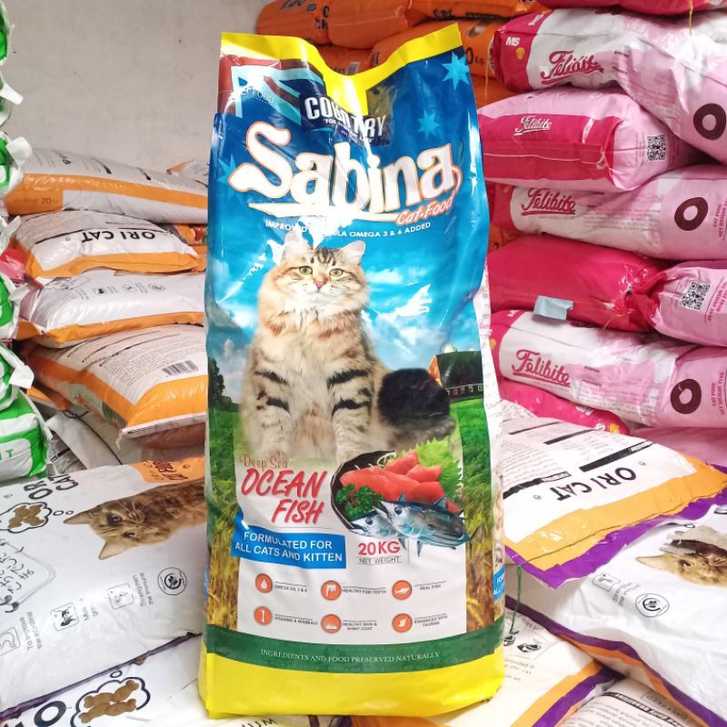 Jual MAKANAN KUCING COUNTRY SABINA 20KG OCEANFISH CAT FOOD - SABRINA ...
