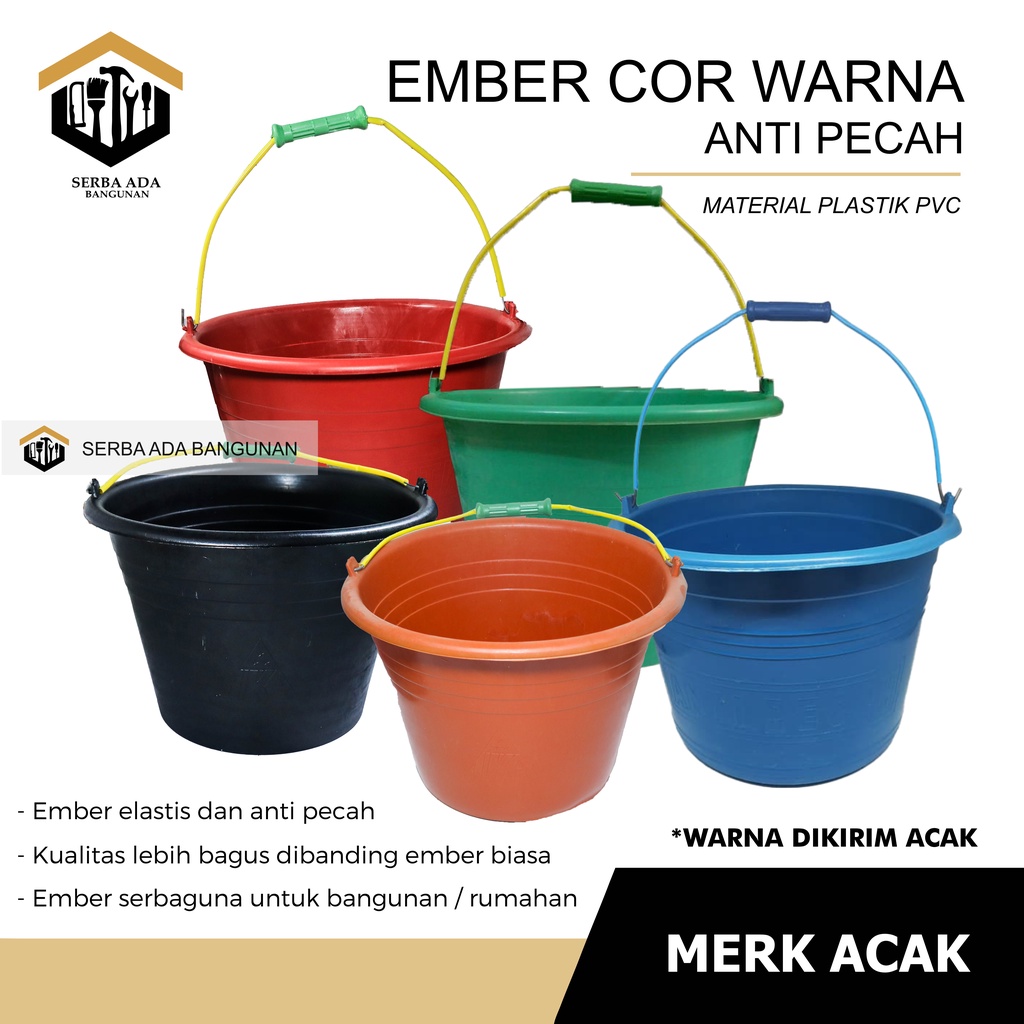 Jual EMBER / TIMBA COR HITAM KAPASITAS BESAR (HARGA SATUAN) TERMURAH ...